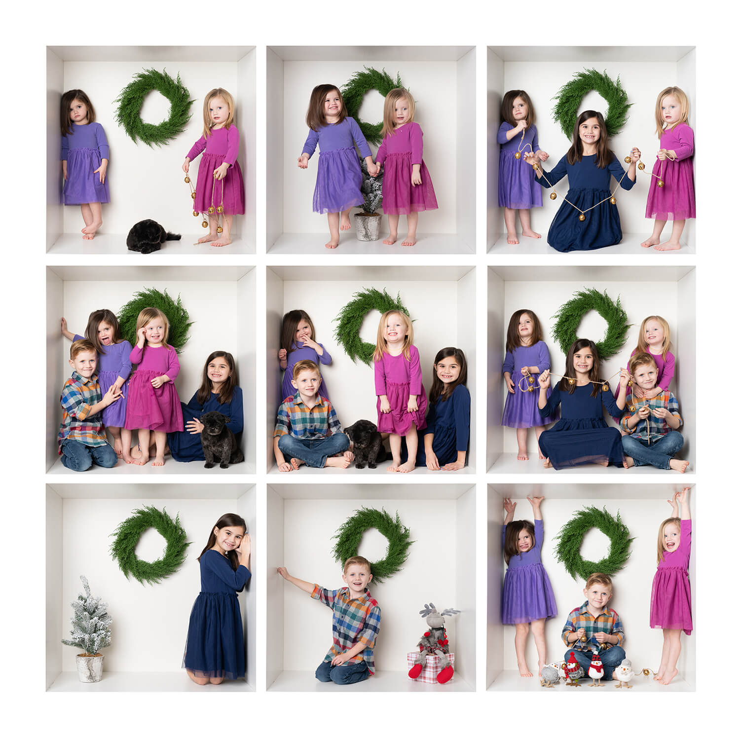 My Family in a Holiday Box - CT Portrait Photographer